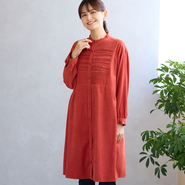 ロブジェ（LOBJIE）/ピンタックシャツワンピース