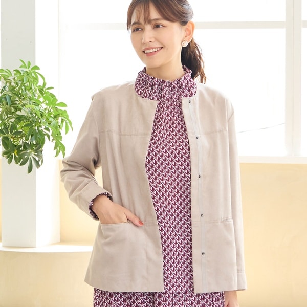 ロブジェ（LOBJIE）/フェイクスウェードジャケット