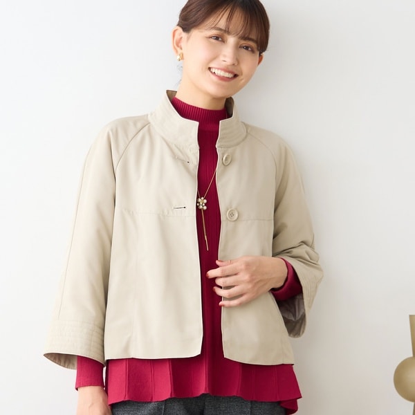 ロブジェ（LOBJIE）/【キルティング裏地つき】Aラインジャケット