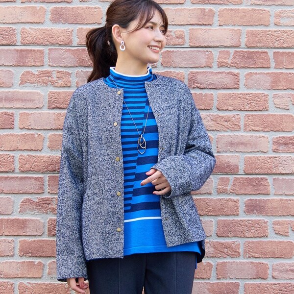 ロブジェ（LOBJIE）/【一部店舗・WEB限定】ツイードダウンジャケット