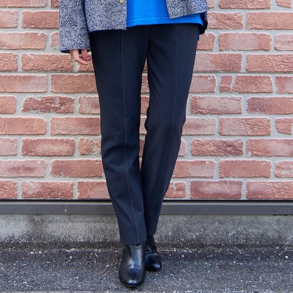 ロブジェ（LOBJIE）/【保温素材・洗える・日本製】裏起毛デニムライクパンツ