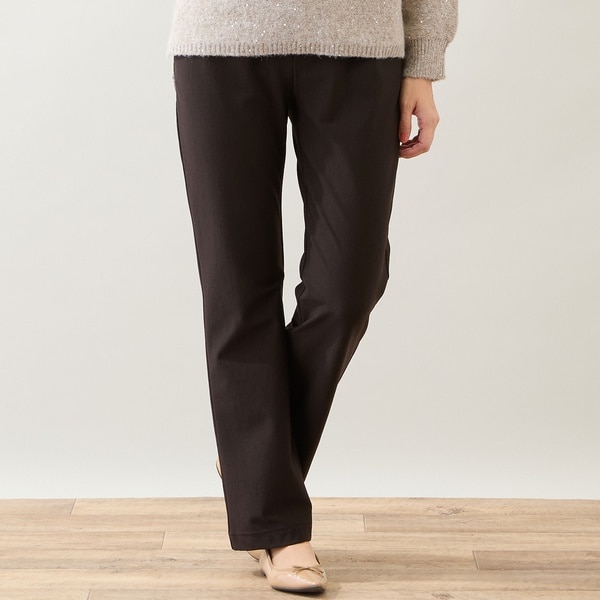 【NEW】ロブジェ（LOBJIE）/【洗える・暖パン・S〜LLサイズ】裏起毛イージーパンツ