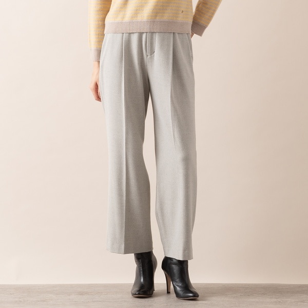 リリアンビューティ エクラ（Liliane Burty ECLAT）/【Charme par Eclat】ウォッシャブル両面起毛　センタープレスパンツ