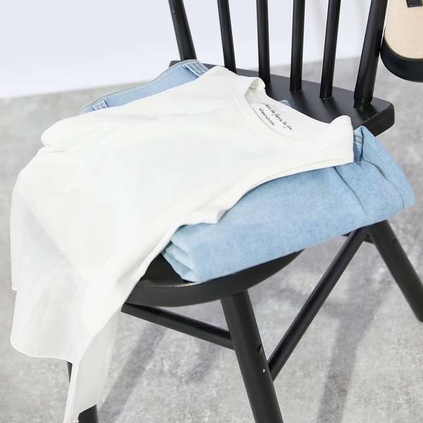 リリアンビューティ エクラ（Liliane Burty ECLAT）/【洗える】シアー配色使いタンクトップ