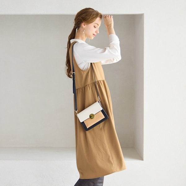 リリアンビューティ エクラ（Liliane Burty ECLAT）/【洗える・接触冷感】カシュクールジャンパードレス