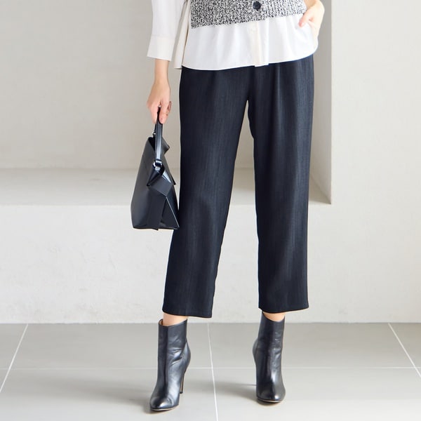 リリアンビューティ エクラ（Liliane Burty ECLAT）/【洗える】ウエストゴムデニムパンツ