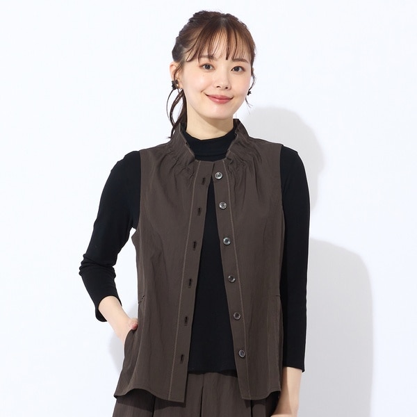 リリアンビューティ エクラ（Liliane Burty ECLAT）/【洗える/セットアップ対応】マットツイルベスト