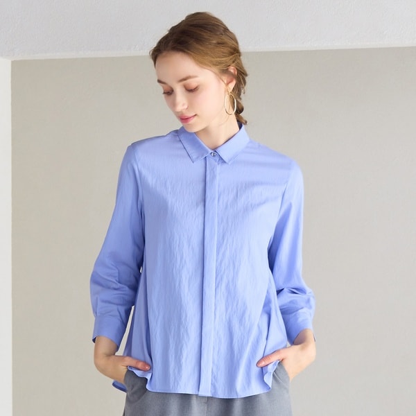 リリアンビューティ エクラ（Liliane Burty ECLAT）/【洗える】ソフトタイプライター比翼ブラウス