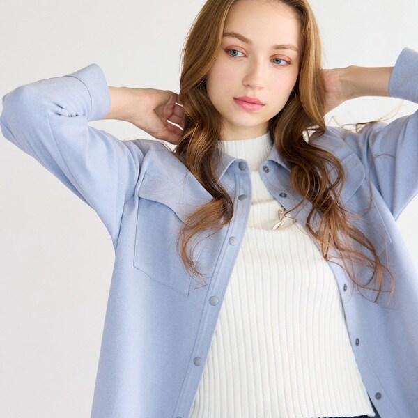 リリアンビューティ エクラ（Liliane Burty ECLAT）/【セットアップ対応/洗える】両面起毛ブラウス