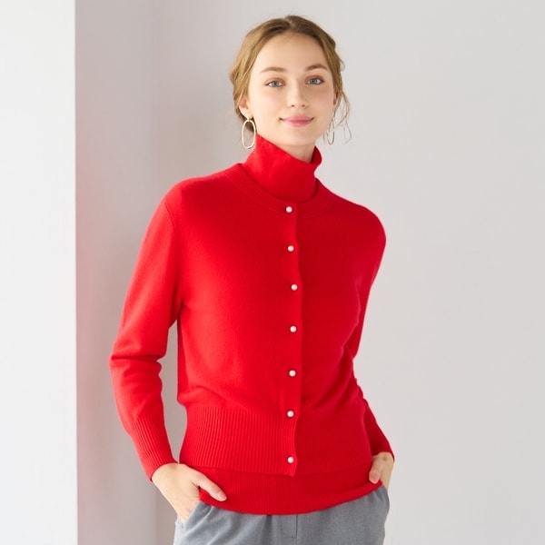 リリアンビューティ エクラ（Liliane Burty ECLAT）/【アンサンブル対応】カシミヤニットカーディガン