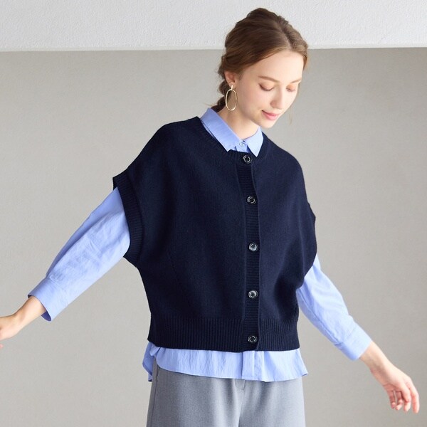 リリアンビューティ エクラ（Liliane Burty ECLAT）/リバーシブルニットベスト