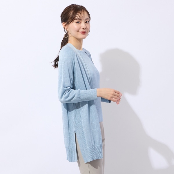 【NEW】リリアンビューティ エクラ（Liliane Burty ECLAT）/【アンサンブル対応】ハイゲージラメニットカーディガン