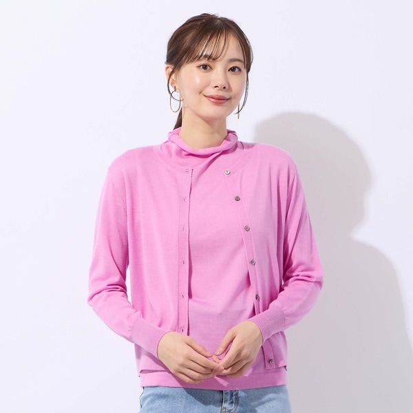 【NEW】リリアンビューティ エクラ（Liliane Burty ECLAT）/【アンサンブル対応】ウールシルクニットカーディガン