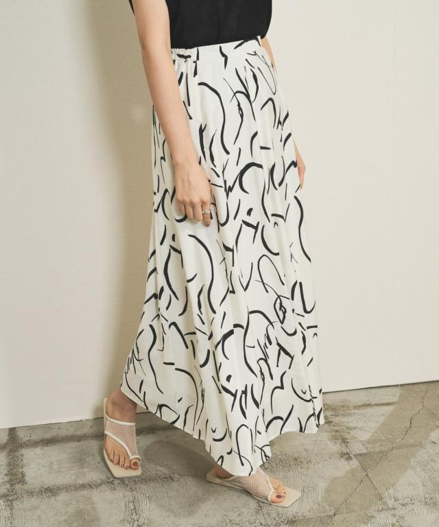 オードリーアンドジョンワッド（Audrey and John Wad）/【Audrey and John Wad】ブラッシュプリントマーメイドロングスカート