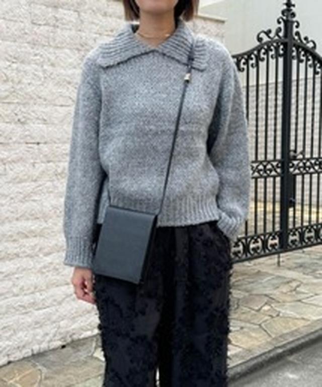 ランドワーズセレクト（LANDWARDS SELECT）/【Tricots Jean Marc】襟付きモヘヤ混ニットプルオーバー