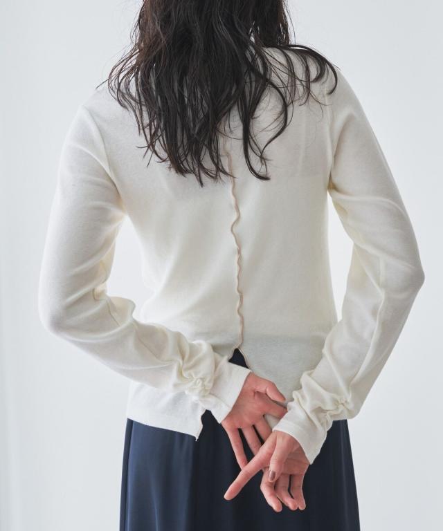 オードリーアンドジョンワッド（Audrey and John Wad）/ウール混ベアフライスカットソー−手洗い可−