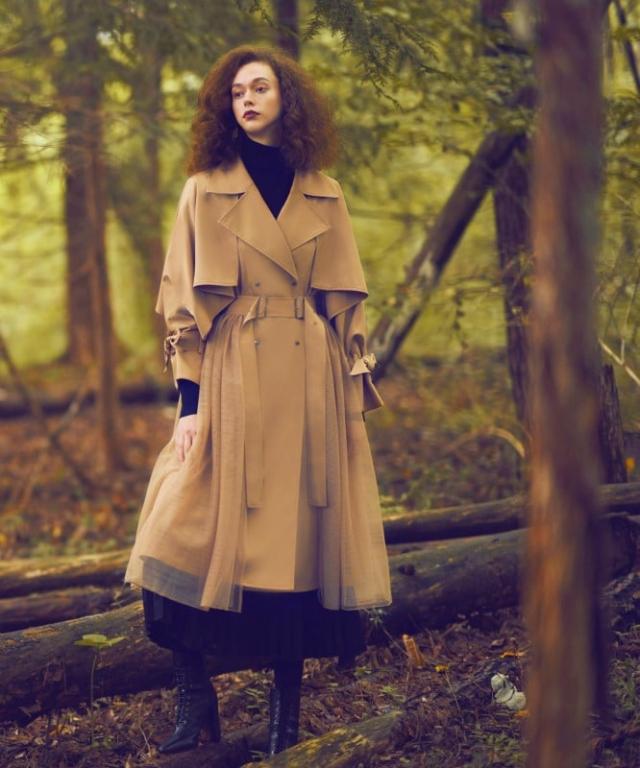 ルイルエブティック/【S〜LL】【3way】フェアリーコアロングトレンチコート