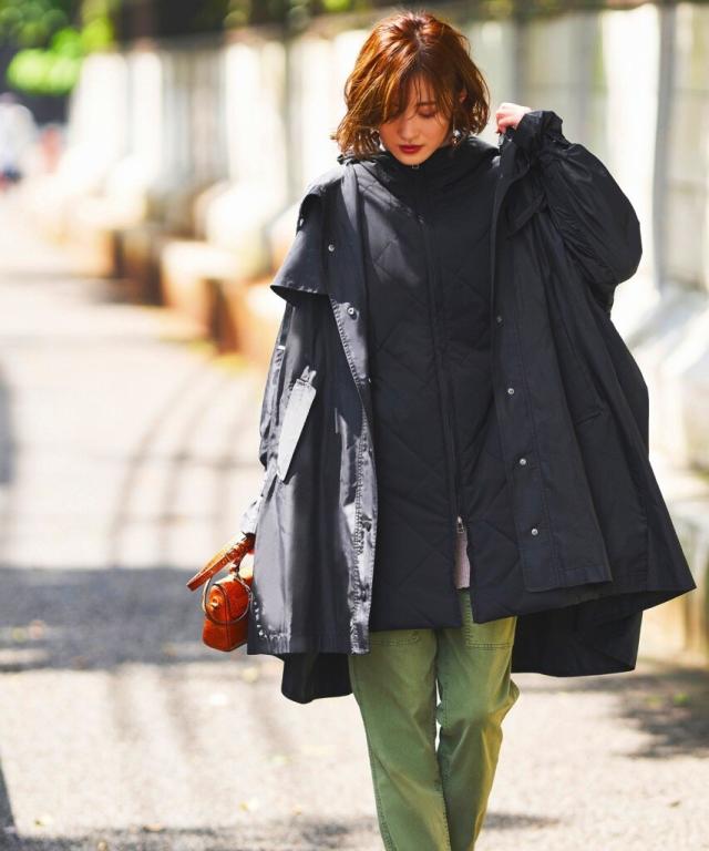 ルイルエブティック/【S〜LL】2in1 ライトタフタコート＆パデットコート