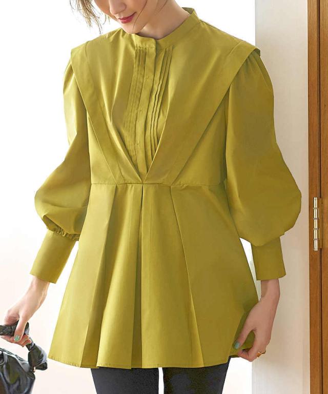 ルイルエブティック/【S〜LL】トライアングルタックブラウス