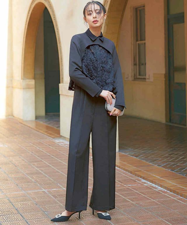 ルイルエブティック（RUIRUE BOUTIQUE）/【洗える/マルチway】楽ちんエレモード オールインワンスーツ（3点セット）