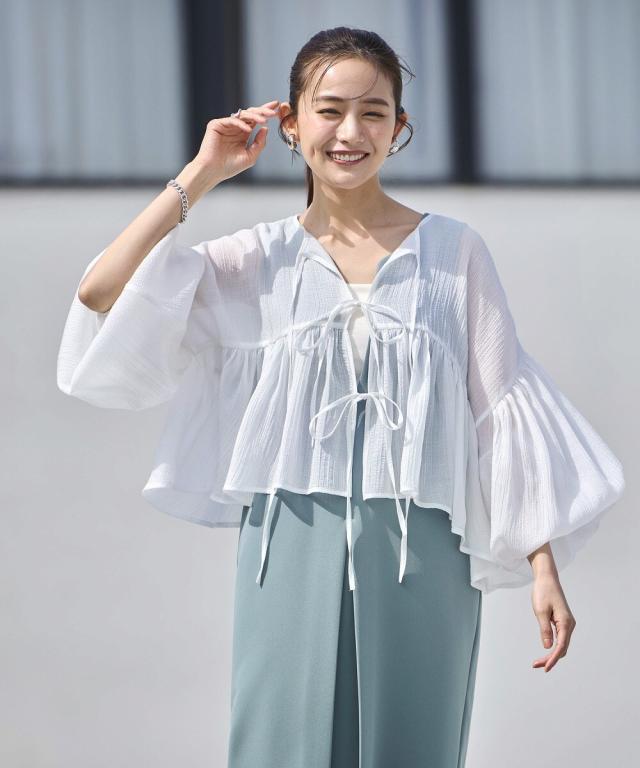 ルイルエブティック（RUIRUE BOUTIQUE）/シアーボリュームトップス