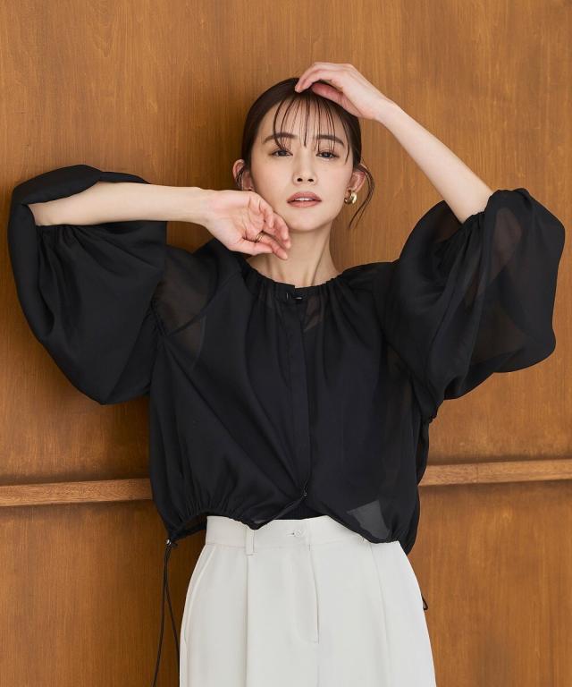 ルイルエブティック（RUIRUE BOUTIQUE）/シアーボリュームブルゾン