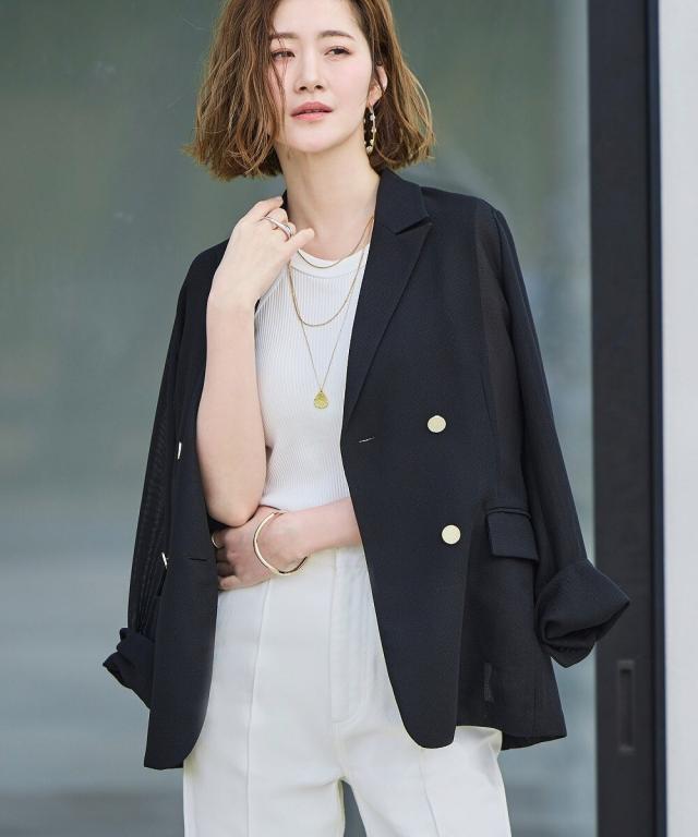 ルイルエブティック（RUIRUE BOUTIQUE）/パナマシアーテーラードジャケット