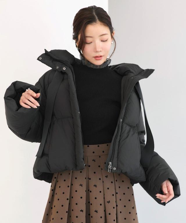 ルイルエブティック（RUIRUE BOUTIQUE）/【フレンチダウン】グログランリボン フレンチダウンショートコート