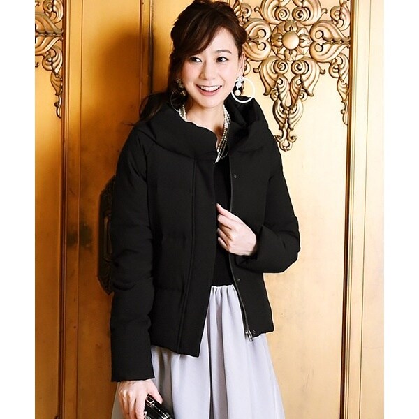 ルイルエブティック（RUIRUE BOUTIQUE）/バックリボンショートダウンコート