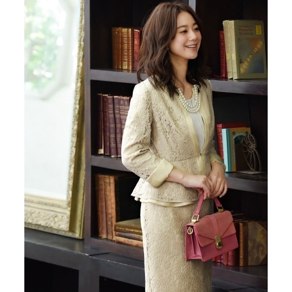 ルイルエブティック（RUIRUE BOUTIQUE）/リバーシブルペプラムスーツセットアップ