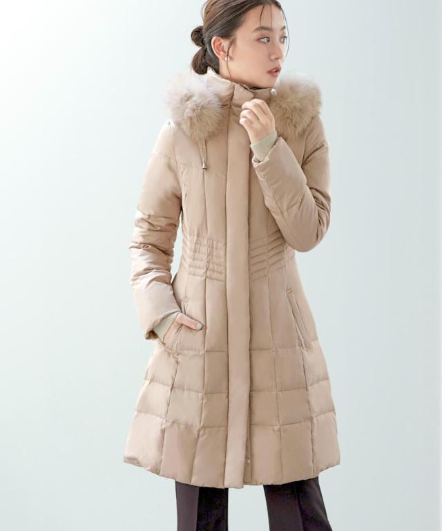 ルイルエブティック/【S〜5L】フォックスファーダウンコート