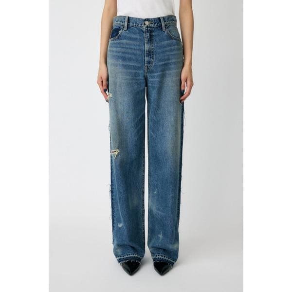 マウジー（MOUSSY）/【ViVi掲載】MIDRISE RIPPED ストレート