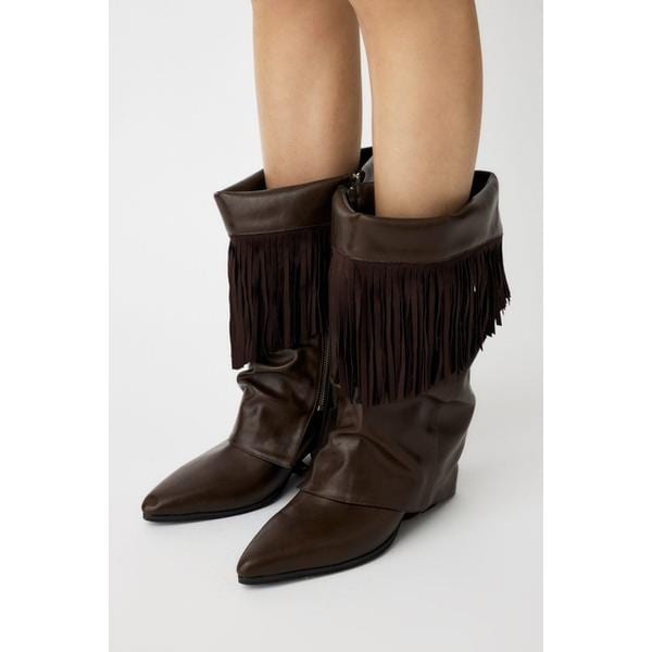 マウジー（MOUSSY）/FRINGE COVER ブーツ