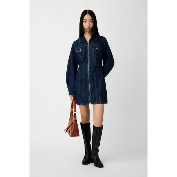 マウジー（MOUSSY）/ZIP UP DENIM ミニドレス