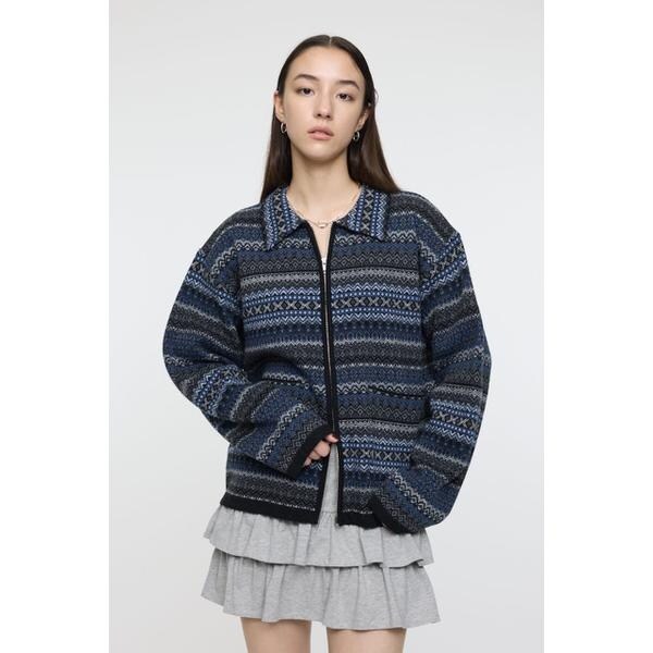 マウジー（MOUSSY）/FAIR ISLE KNIT ジャケット