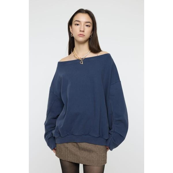 マウジー（MOUSSY）/WASHED OFF SHOULDER スウェット