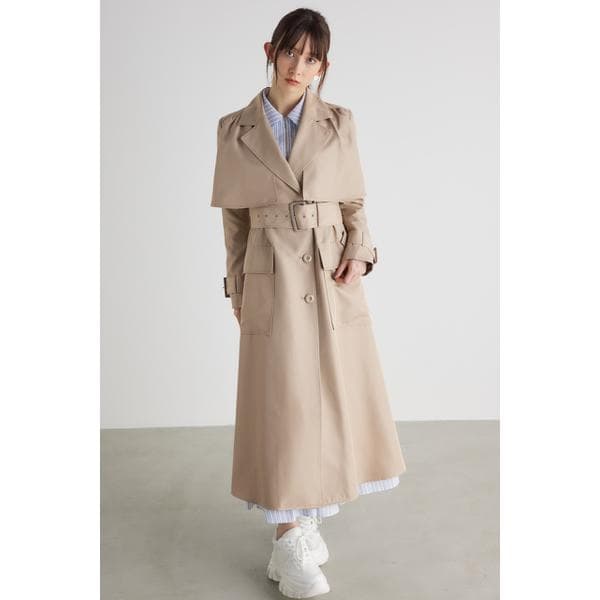 リエンダ（rienda）/フレアヨークトレンチ CT