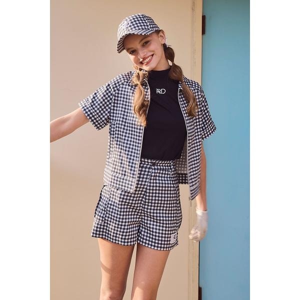 リエンダ（rienda）/【RIENDA GOLF】ギンガムチェックZIP UPブルゾン