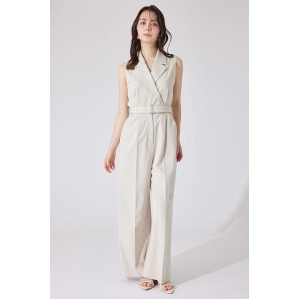 リエンダ（rienda）/テーラードデザインノースリーブロンパース