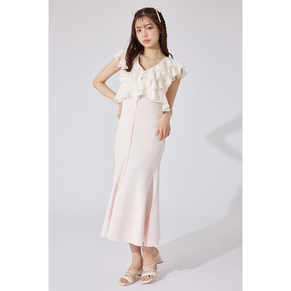 リエンダ（rienda）/フリルブラウスセットニットマーメイドワンピース