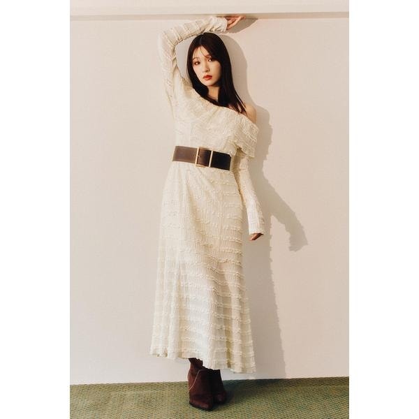 リエンダ（rienda）/レースカットオフショルワンピース