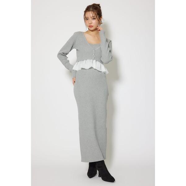 リエンダ（rienda）/ペプラムカーデセットキャミワンピース