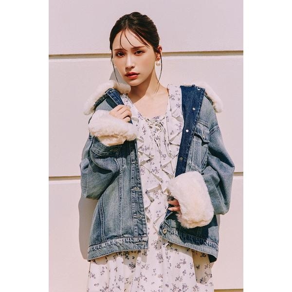 リエンダ（rienda）/many wayステンカラーデニムブルゾン