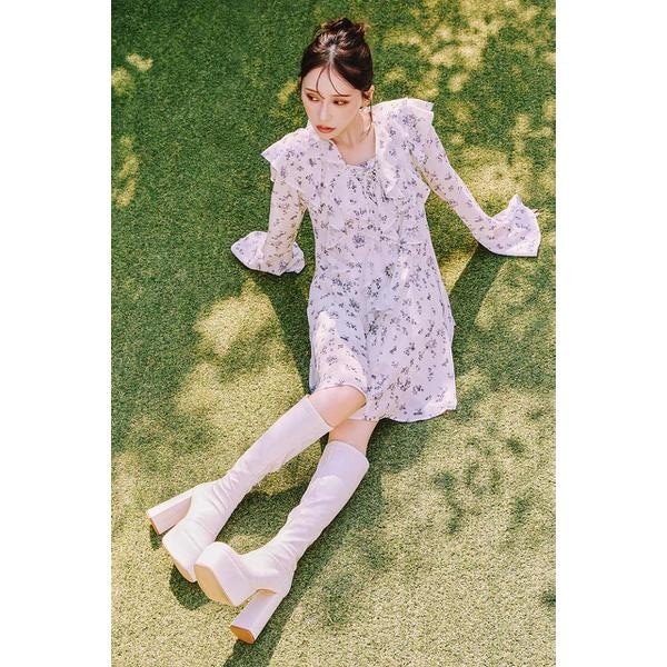 リエンダ（rienda）/フリルフレアミニワンピース