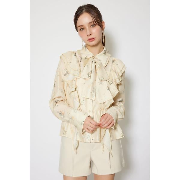 リエンダ（rienda）/2WAYフリルフラワーブラウス