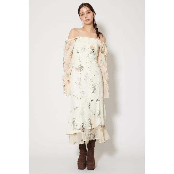 リエンダ（rienda）/ビスチェパターンアシンンメトリーマーメイドワンピース