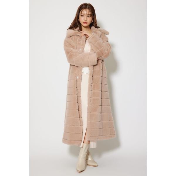 リエンダ（rienda）/ニュアンスラインフェイクファーコート