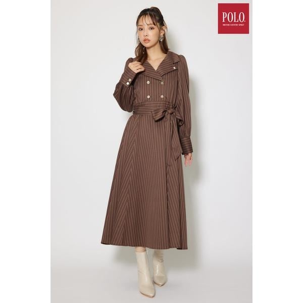 【NEW】リエンダ（rienda）/【POLO BCS】オープンカラーフレアワンピース