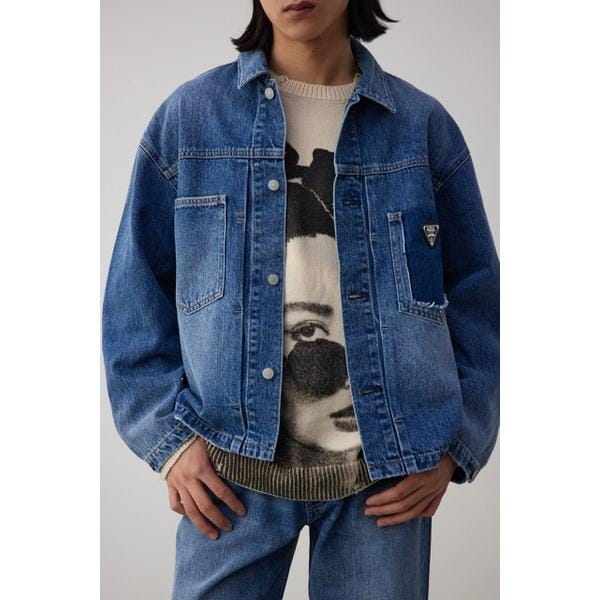 アズールバイマウジー（AZUL BY MOUSSY）/AZUL DENIMロゴプレートジャケット