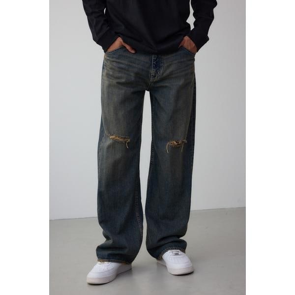 アズールバイマウジー（AZUL BY MOUSSY）/AZUL DENIM クラッシュヴィンテージワイド